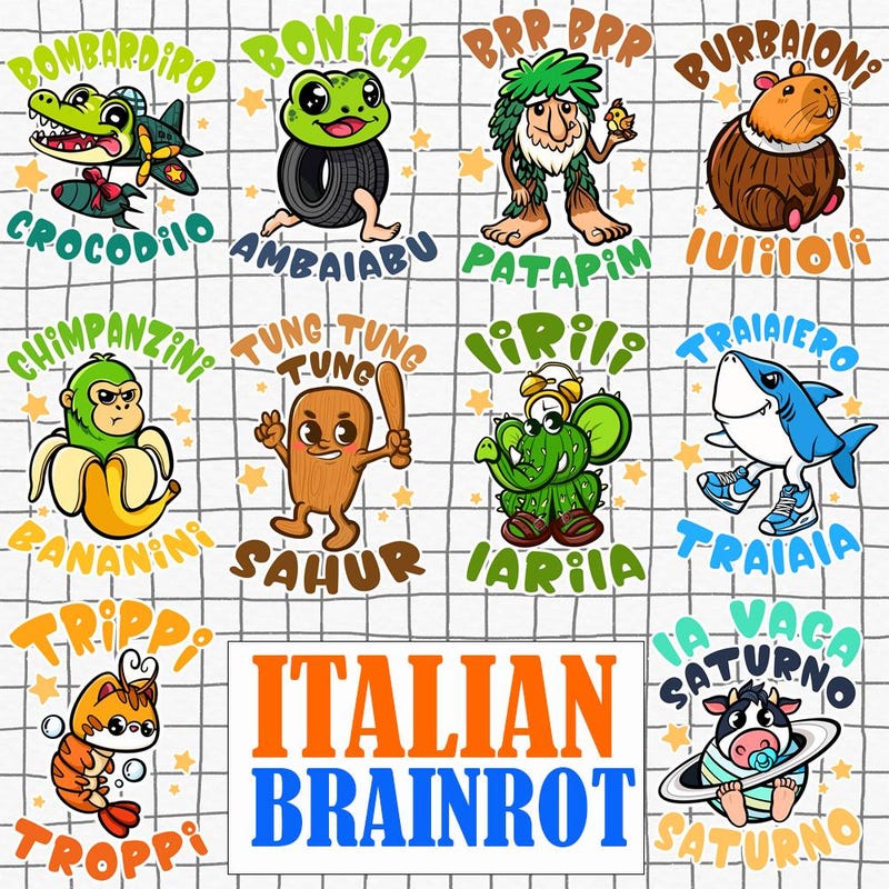 Italian Brainrot Salt and Pepper - Etsy Canada