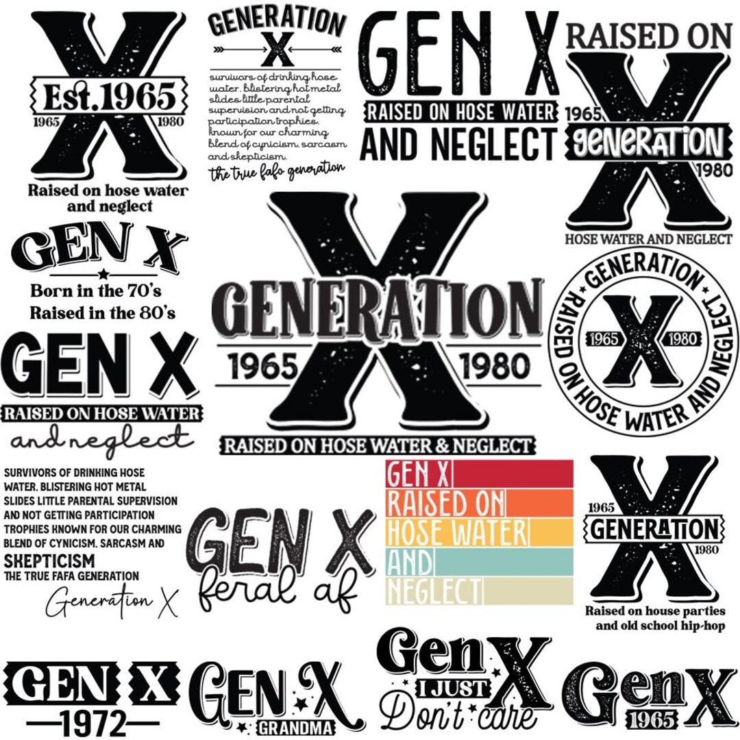 Funny Gen X SVG Bundle | 80s Inspired Designs (digital Download) - Etsy