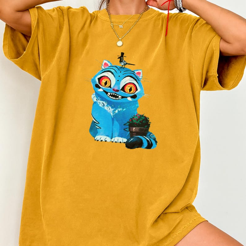 Cute Demon Hunter Tiger Shirt – Derpy Tiger and Bird Graphic Tee, Kpop ...