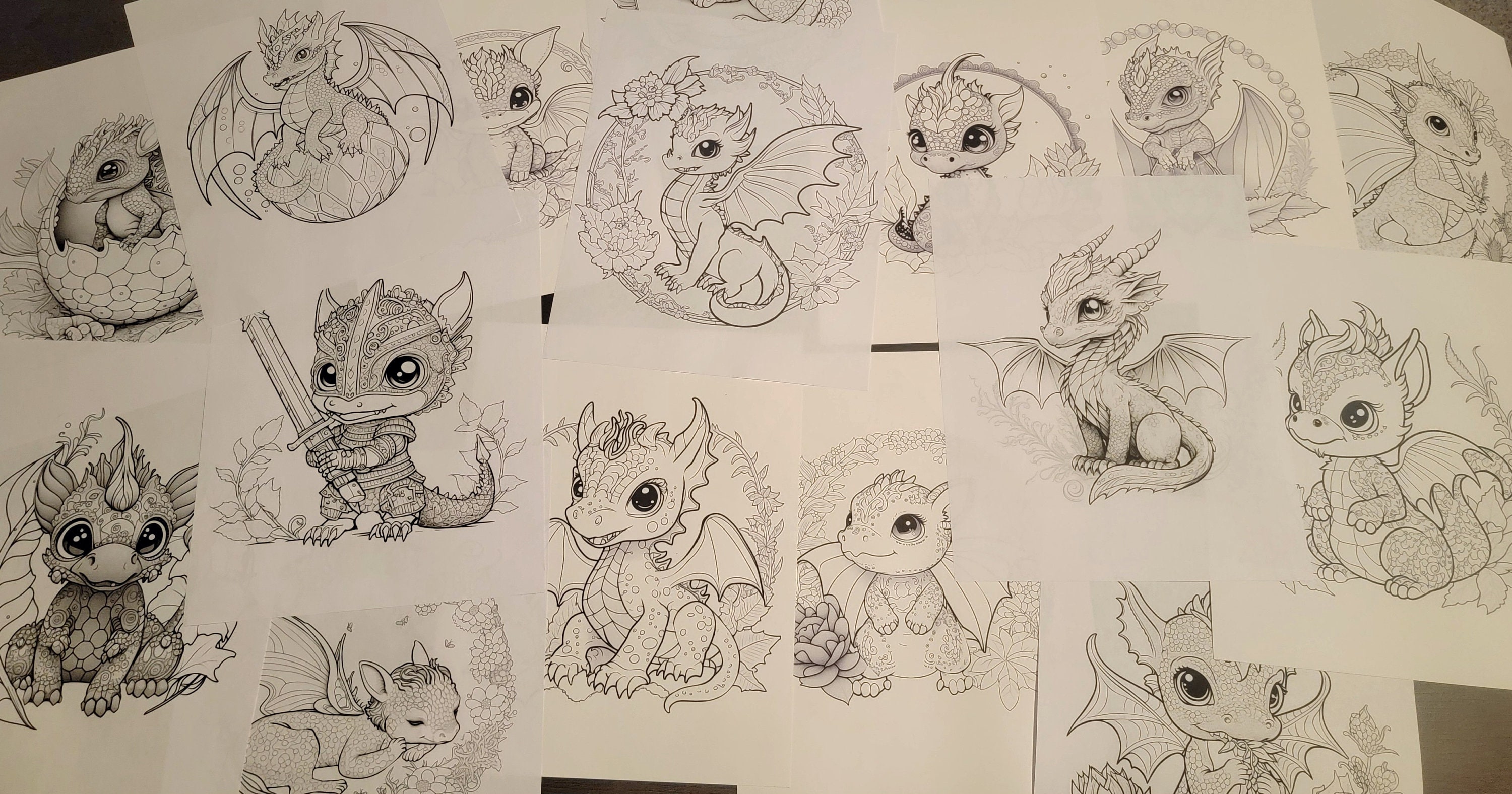 30 Baby Dragon Coloring Pages, Fantasy Printable Coloring Pages ...
