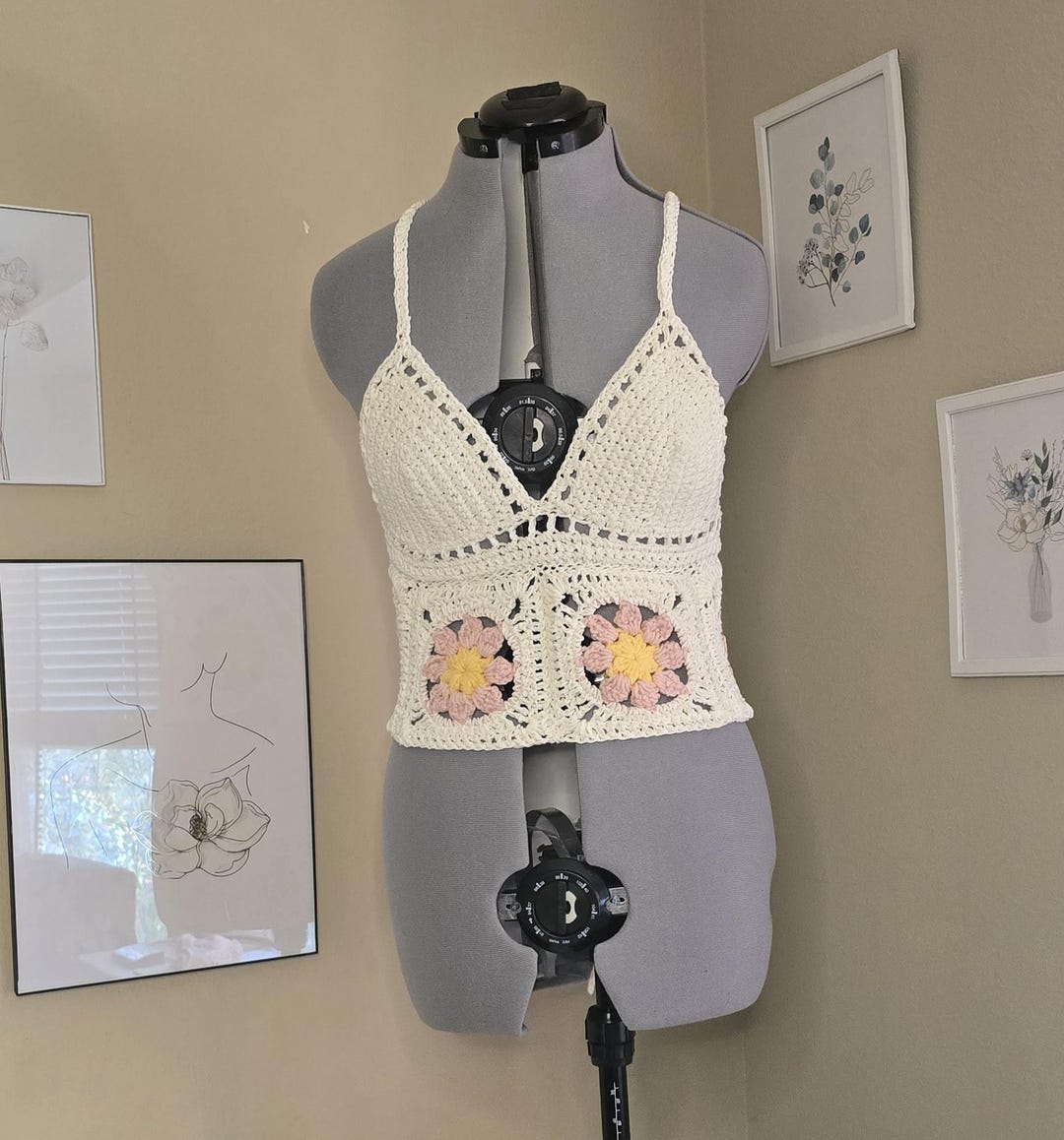 Made to Order Crochet Flower Tankini - Etsy