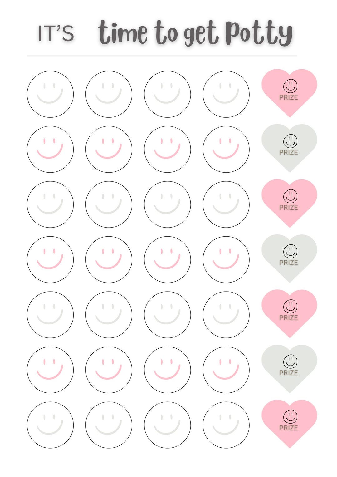 Potty Training Reward Chart | Toddler Flower Sheet | Printable ...