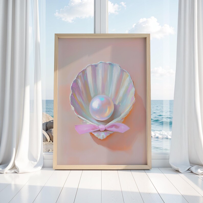 Coquette Pearl Shell (digital Download), Trendy Printful Decoration ...