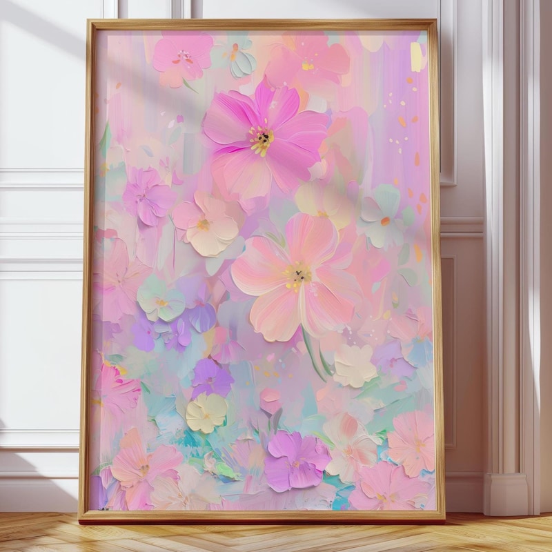 Rainbow Wall Art Abstract - Etsy
