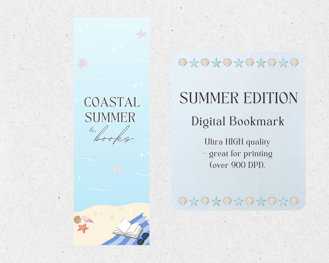 Summer Vibes Bookmark – Beach Holiday Aesthetic for Girls Who Love ...
