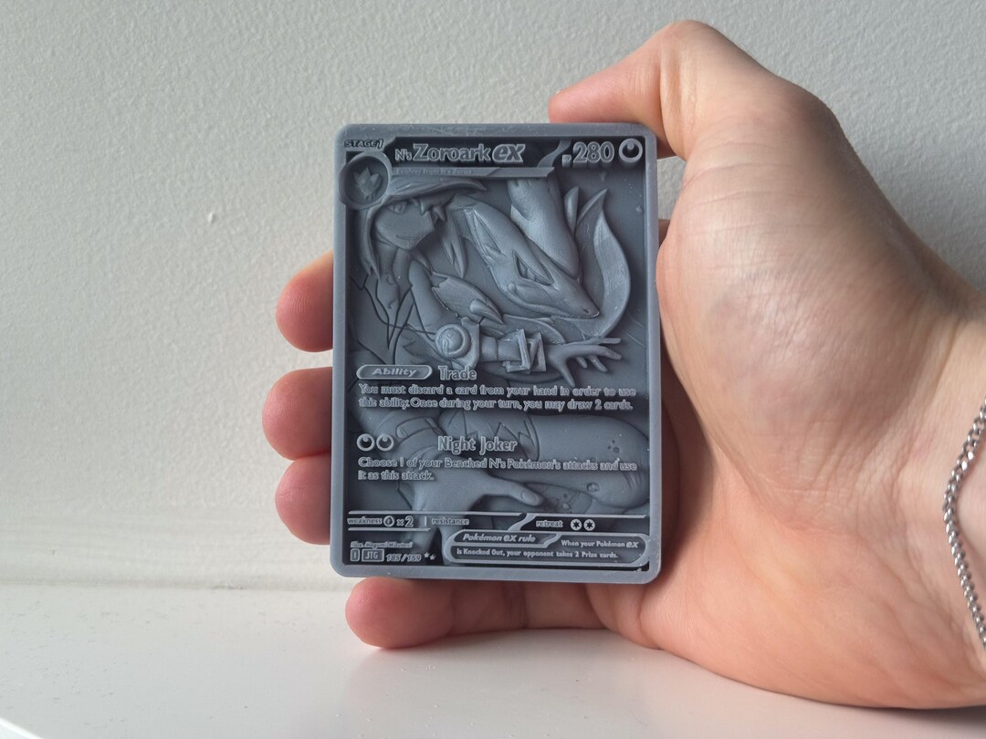 Pokemon Gift - Zoroark 3D Card - Etsy