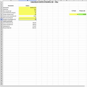 3D Print Cost Calculator – Excel, Google Sheets, Libreoffice | Filament ...
