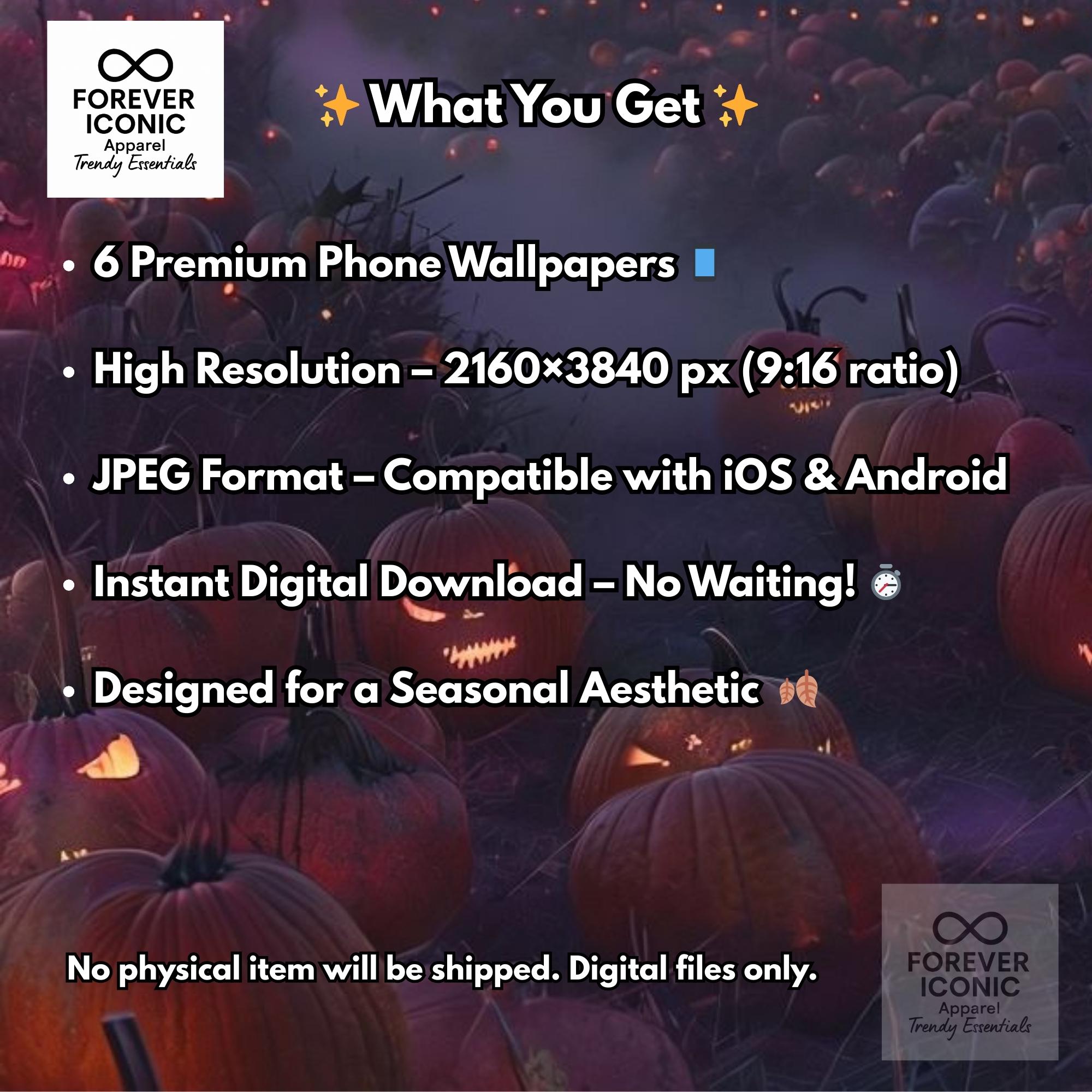 Gothic Halloween Phone Wallpaper Pack: Spooky Lockscreen (digital ...