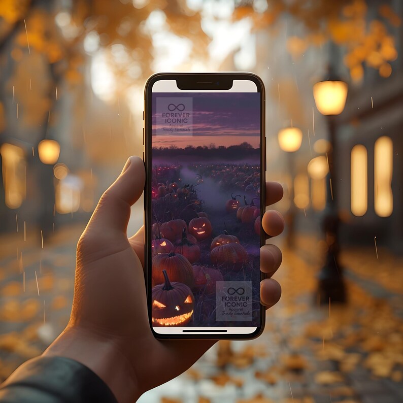 Halloween Phone Wallpaper Pack Digital Download Gothic Lockscreen Background Spooky Aesthetic ...