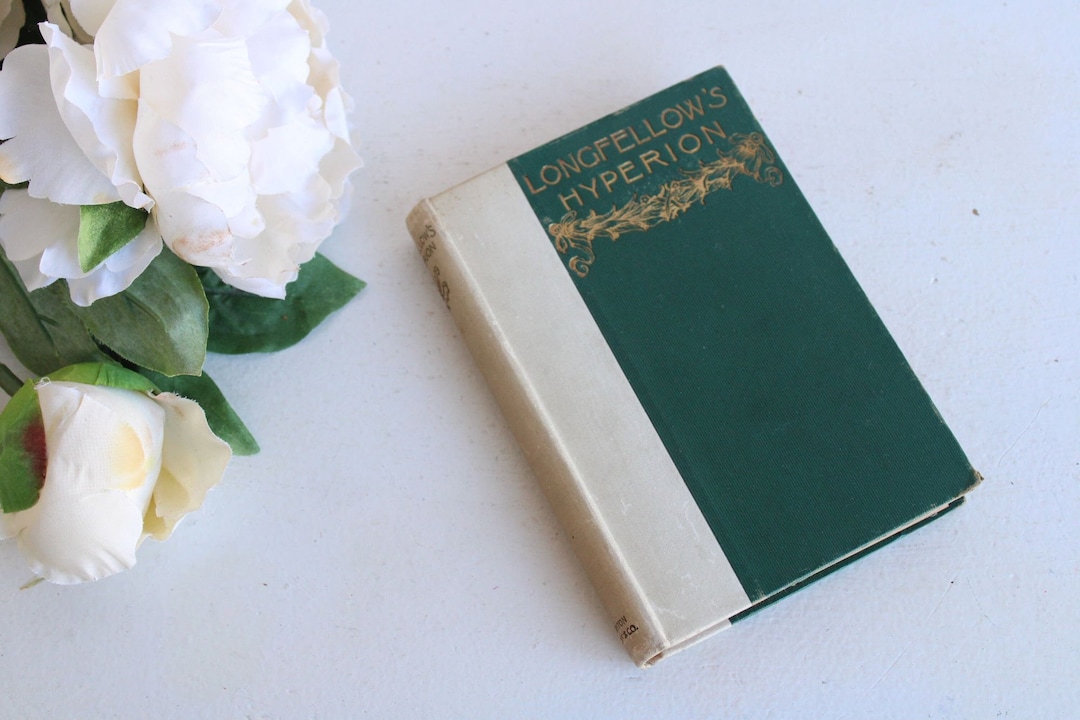 Vintage 1890s Book, Antique " Hyperion A Romance" Henry Wadsworth ...