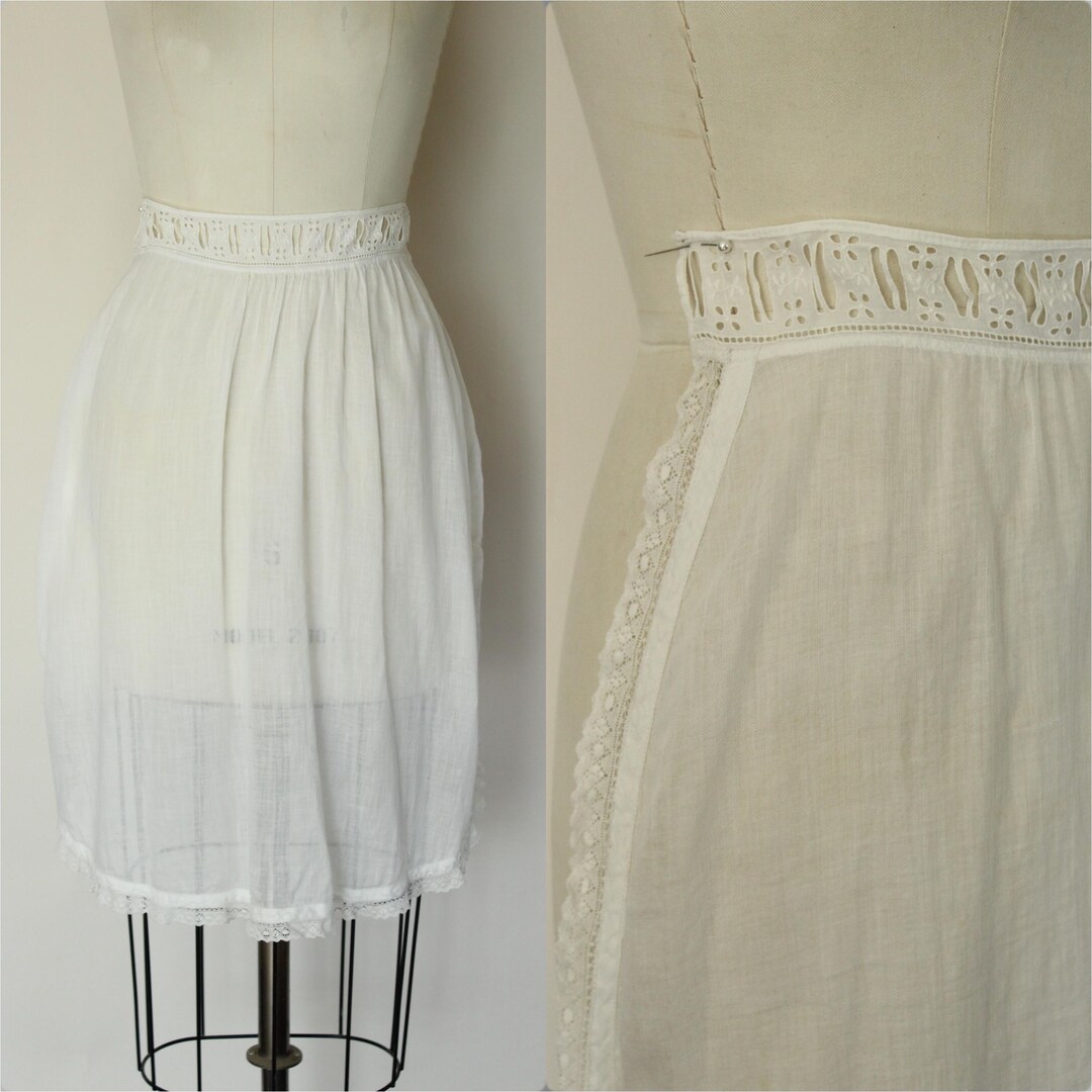 Vintage Antique 1900s Apron, White Linen and Lace Victorian Edwardian ...