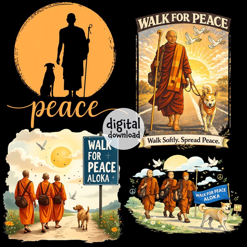 Walk for Peace Svg - Etsy