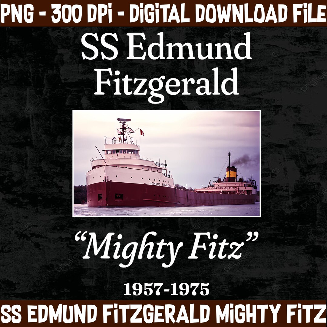 Only SS Edmund Fitzgerald Png, Great Lakes Ship Lake Superior PNG, SS ...