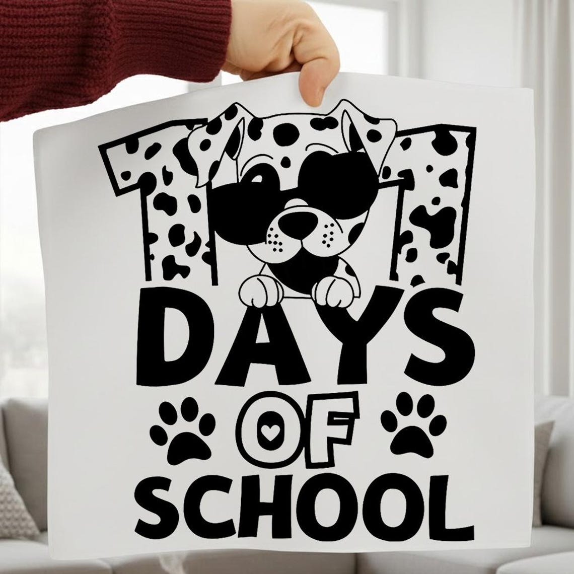 101 Days of School Dalmatian PNG Bundle (digital Download) - Etsy