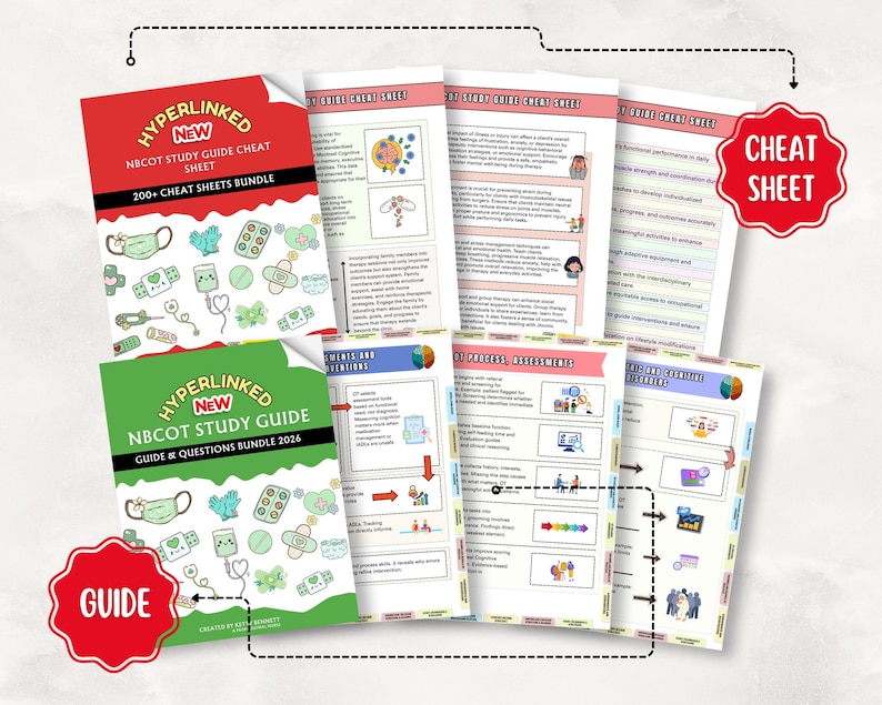 NBCOT Study Guide 2026, OT COTA Exam Prep (hyperlinked Pdf) - Etsy
