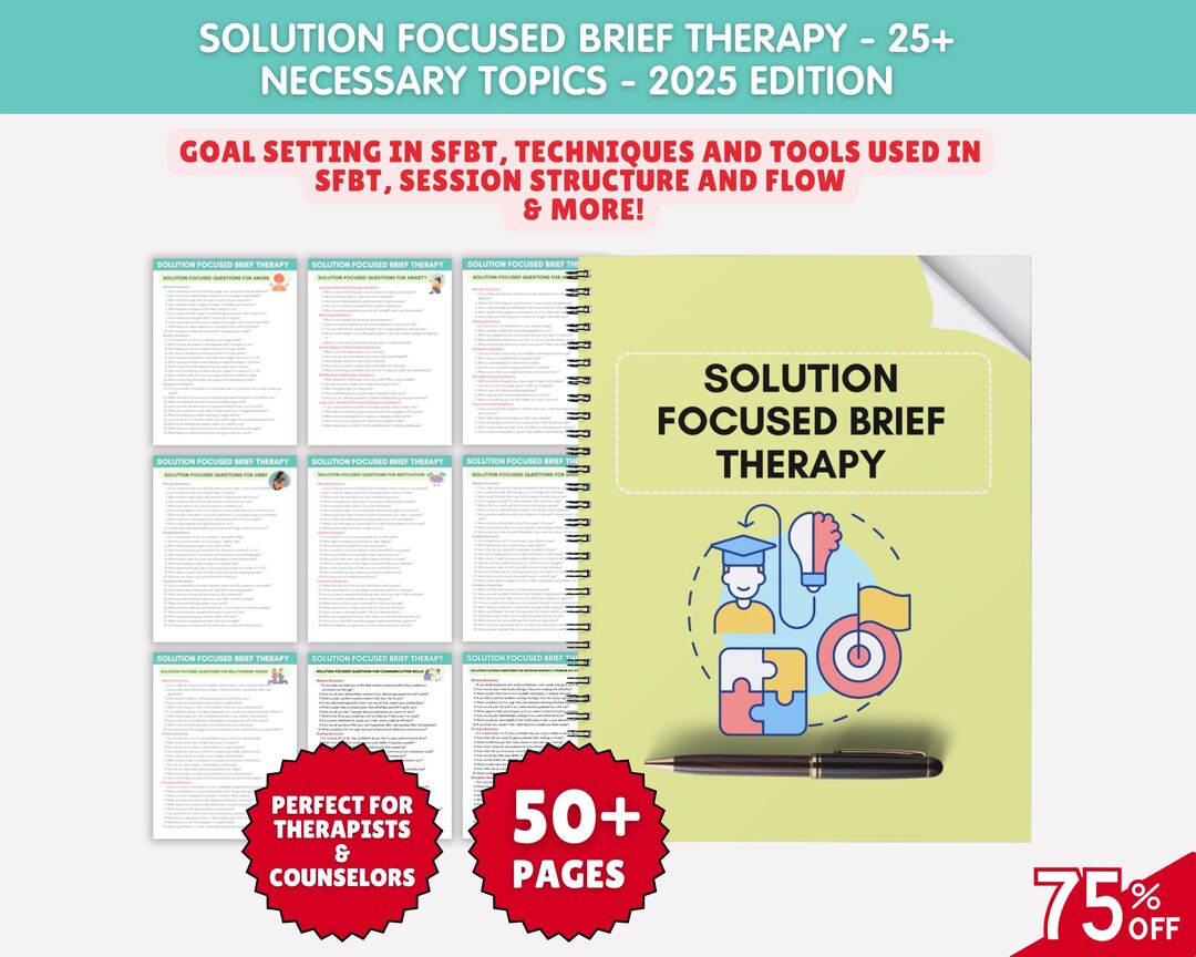 SFBT Cheat Sheet: Solution Focused Therapy Interventions (PDF File) - Etsy