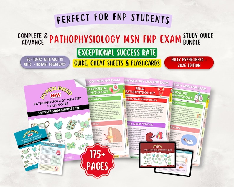 Advanced Pathophysiology MSN FNP Exam Notes All Exams - Pathophysiology ...