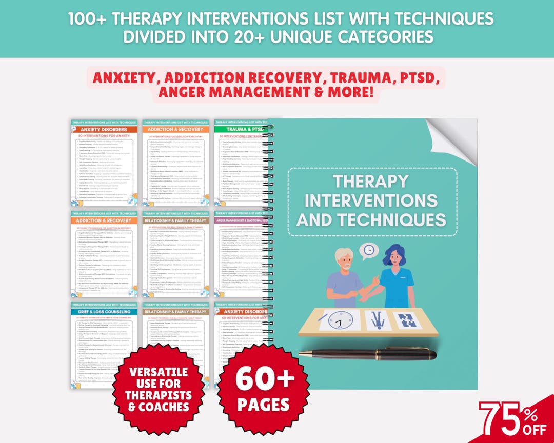 Therapy Interventions List Techniques Mental Health Techniques Therapy ...