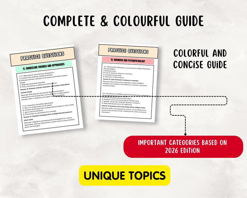NCE Counseling Exam Study Guide: Practice Questions, Cheat Sheets (PDF ...