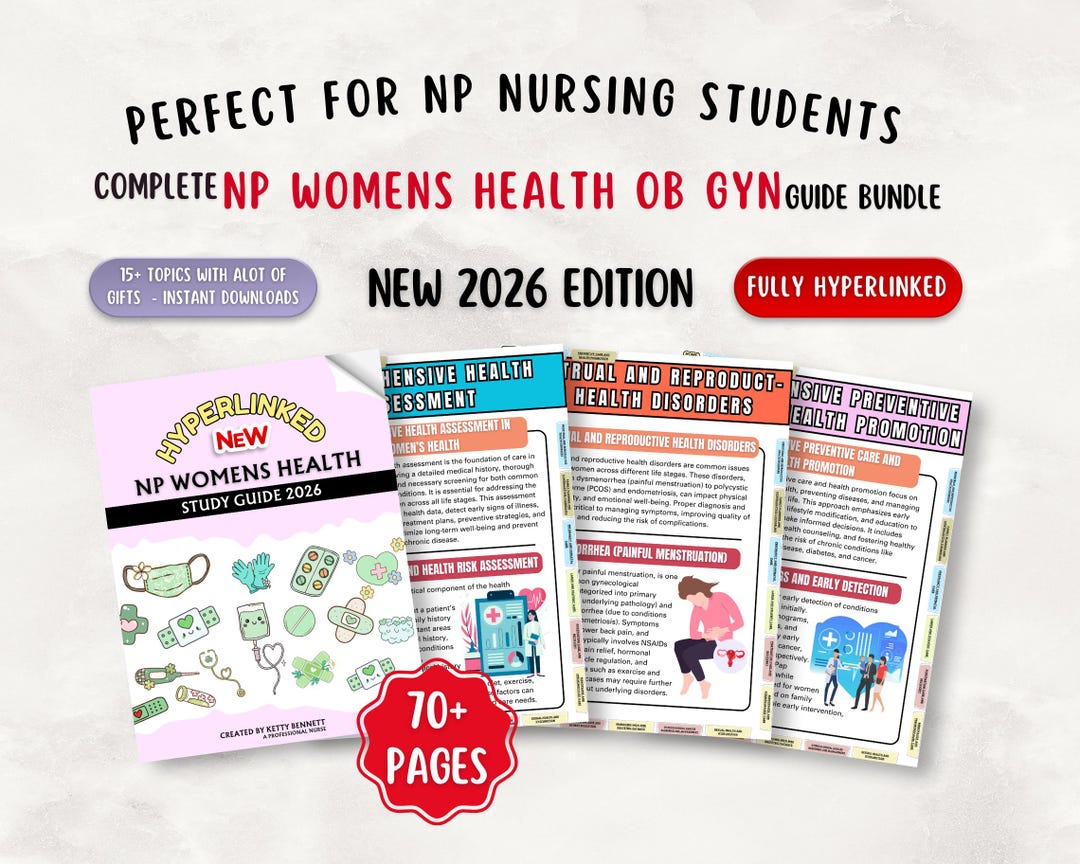 NP Women's Health Ob Gyn Study Guide, 2026 Edition (hyperlinked PDF) - Etsy