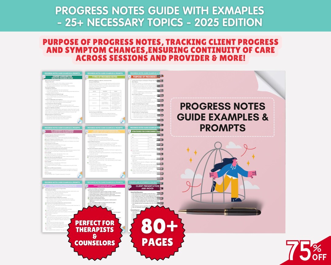 Complete Therapy Progress Notes Guide SOAP Note Examples & Prompts ...