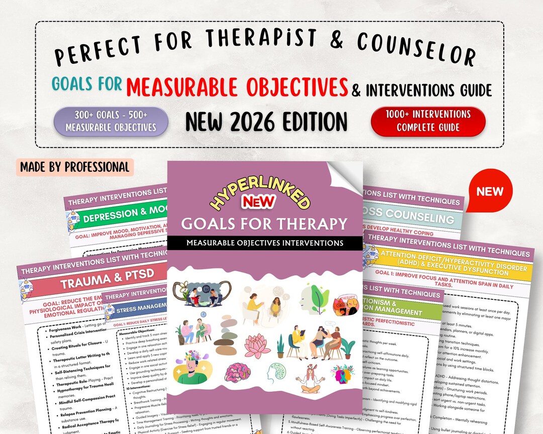 Therapy Goals & Interventions Guide: Treatment Planning Tools (PDF File ...