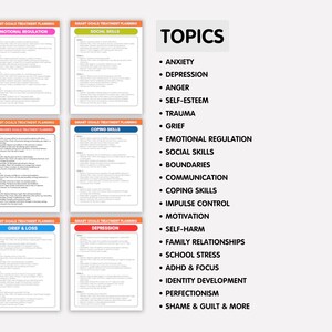 400+ SMART Goals Treatment Planning Guide for Mental Health Counselors ...