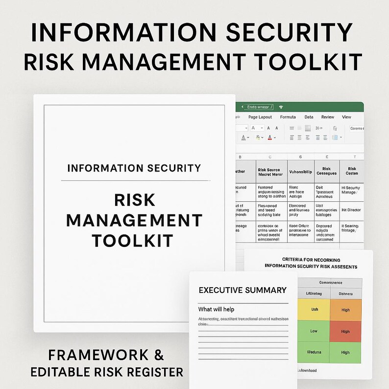 Information Security Risk Management Toolkit – Framework & Editable ...
