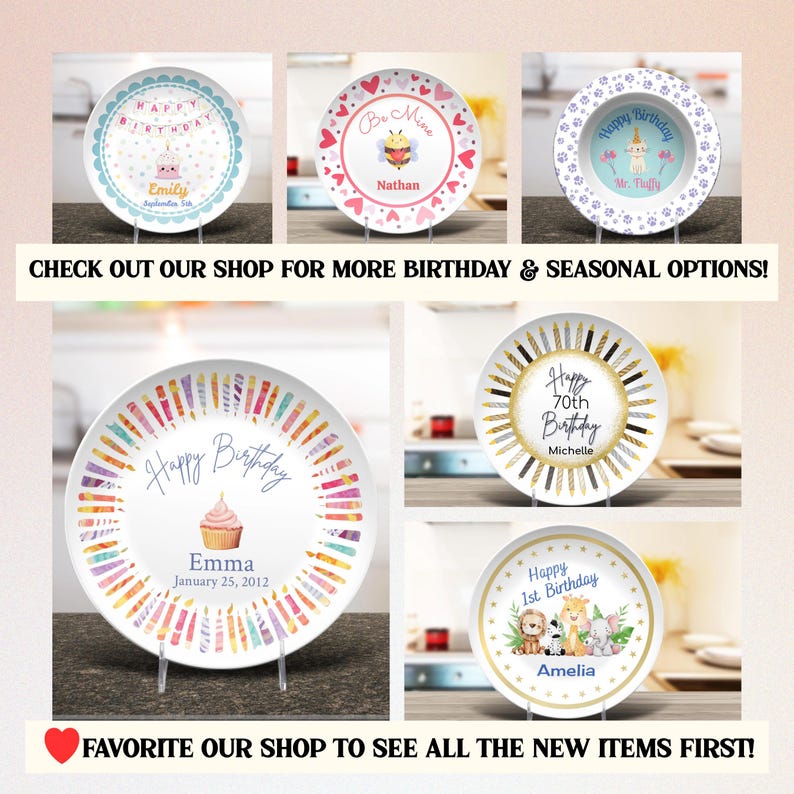 Personalized Birthday Plate, 1st Birthday Plate, Custom Birthday ...