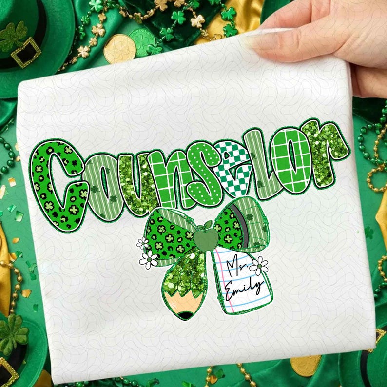 St Patrick Teacher PNG Bundle SPED Para Educator Counselor Lucky ...