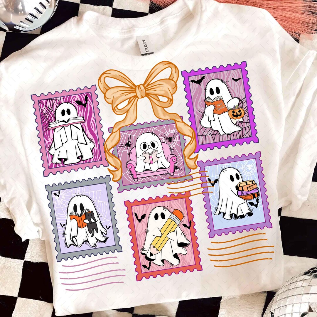 Retro Spooky Teacher Png, Halloween Cute Ghost Teacher Png, Teacher Boo ...