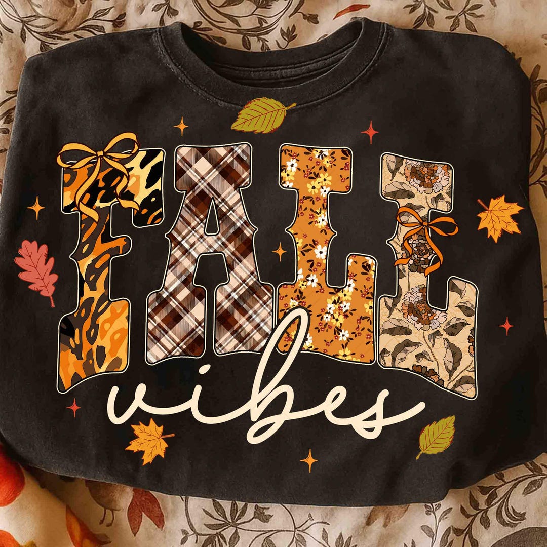 Preppy Fall Vibes Lace Png, Floral Fall Pumpkin Png, Fall Shirt Png ...