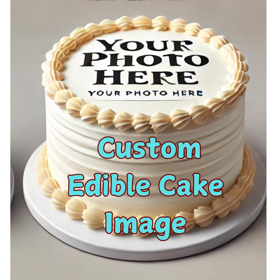 Custom Edible Sugar/icing Sheets (pre Cut), Cake Topper, Cake, Cookies ...