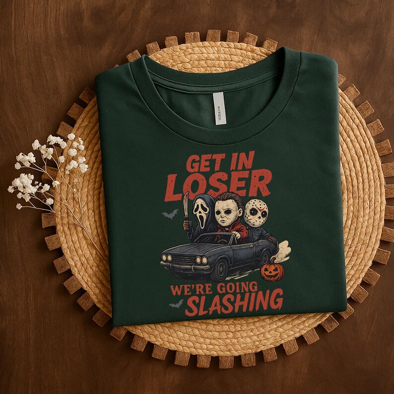 Slasher Car PNG: Horror Villains Halloween Shirt Design (digital ...