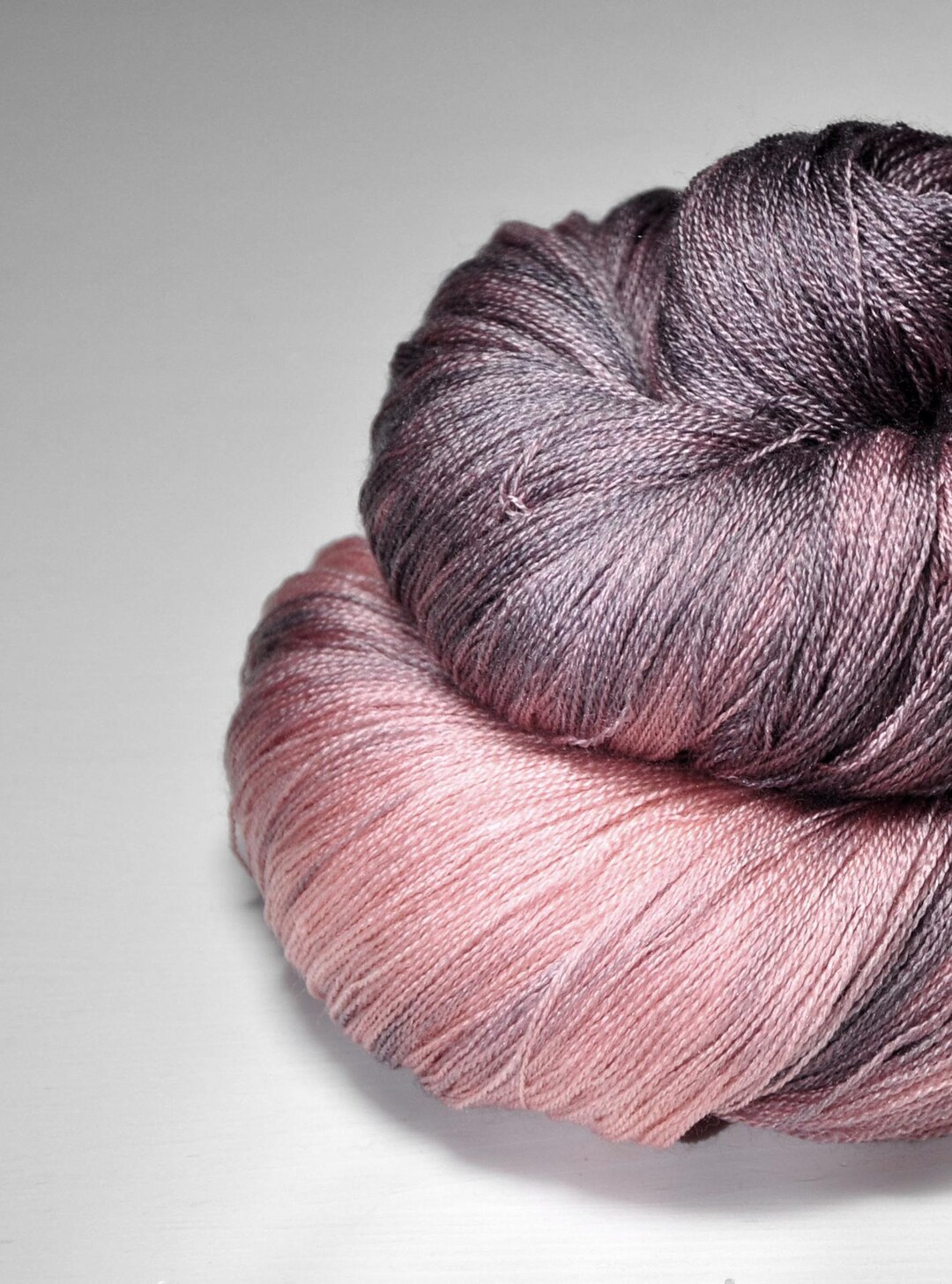 Completely Rotten Flesh OOAK - Merino / Silk Cobweb Yarn - Hand Dyed ...