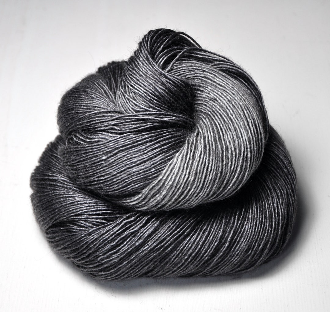 Ash Cloud - Merino / Silk / Yak Fingering Yarn - Mersiyak - Hand Dyed ...