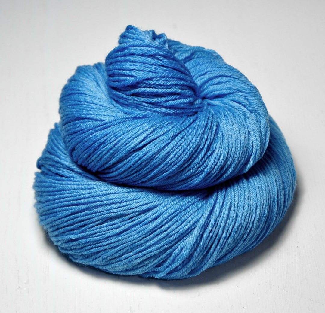 Blue Swimming Pool Merino Sport Yarn Machine Washable Hand Dyed Yarn ...