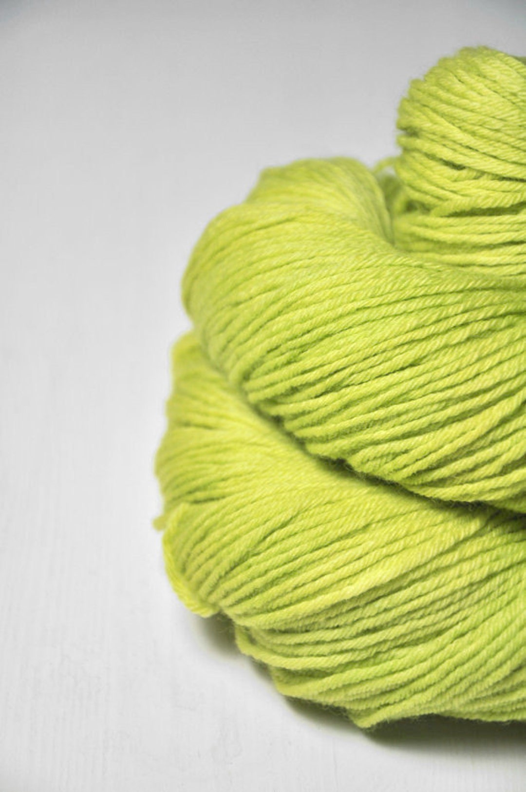 Splitted Lime - Merino Sport Yarn Machine Washable - Hand Dyed Yarn ...