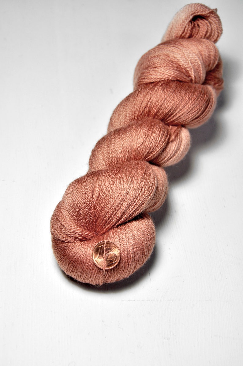 Rotten Chestnut Cream Macaron Merino / Silk / Cashmere Fine | Etsy