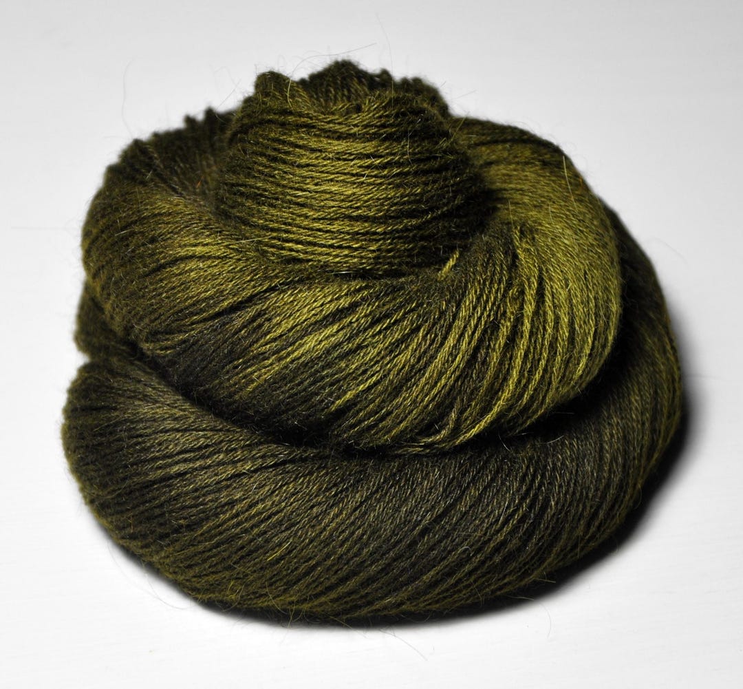 Failed Camouflage - Angora Lace Yarn by Dyeforyarn - Cruelty-free and ...
