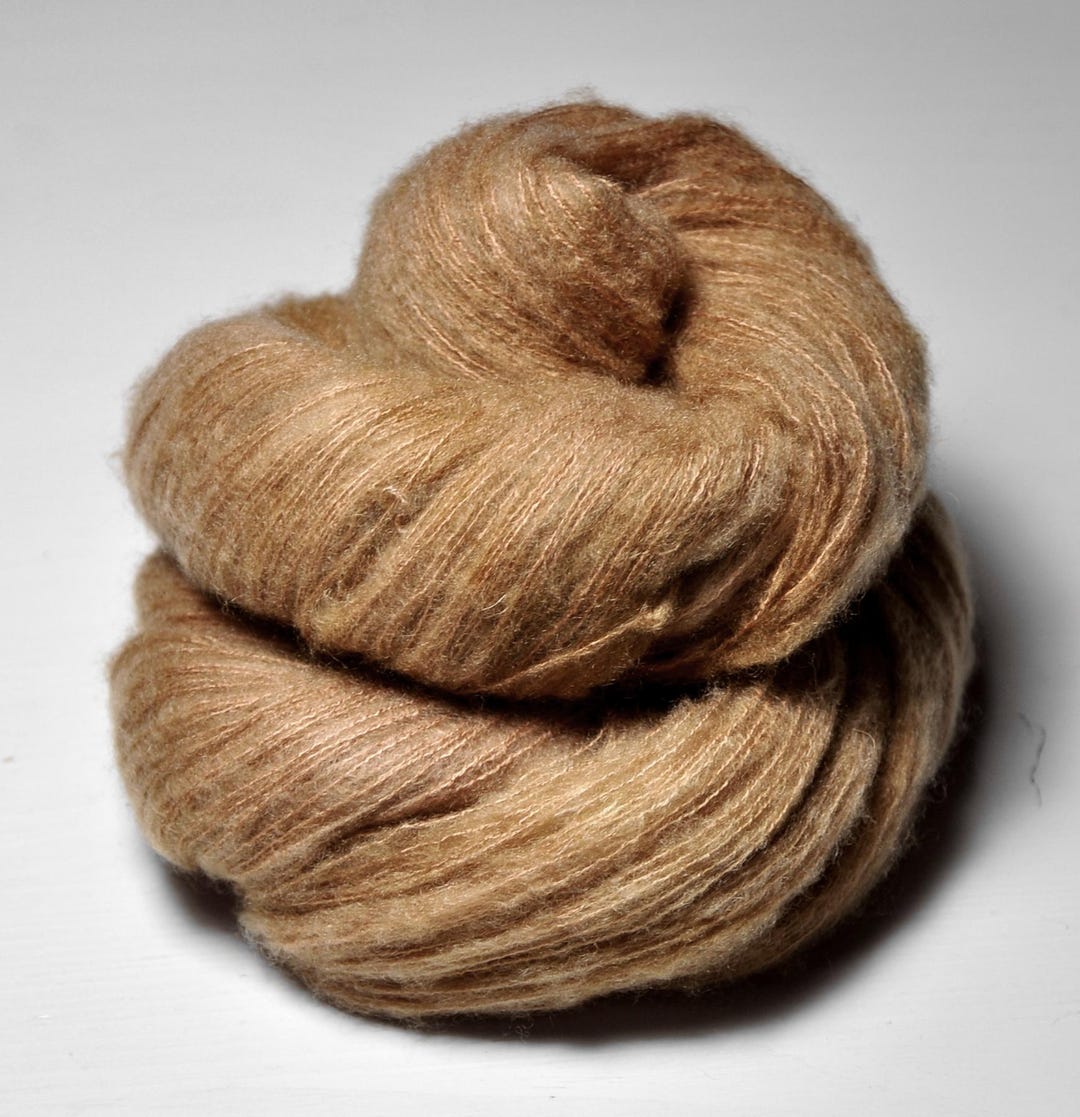 Rotten Hazelnut Cream Macaron - Cashmere / Silk Fine Lace Yarn - Casi ...