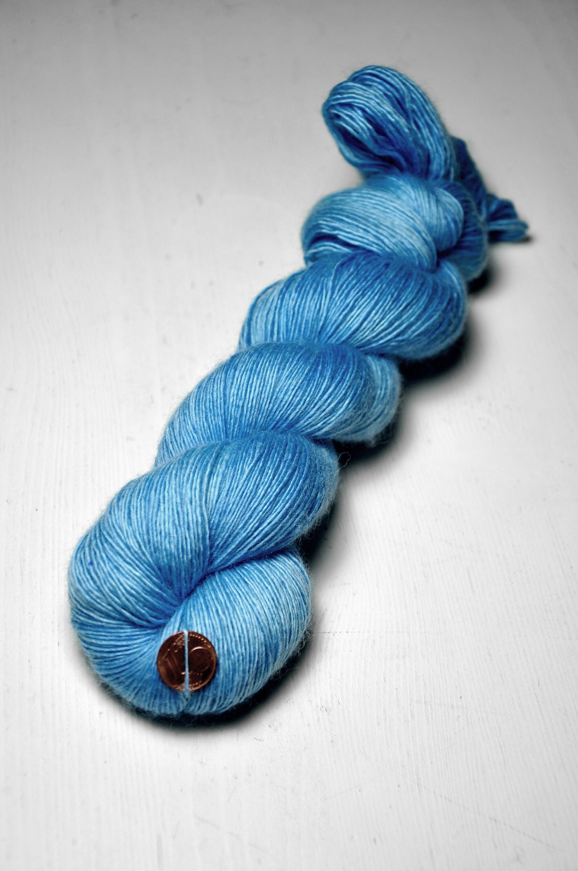 Dirty blue swimming pool Merino / Baby Camel Fingering Yarn | Etsy