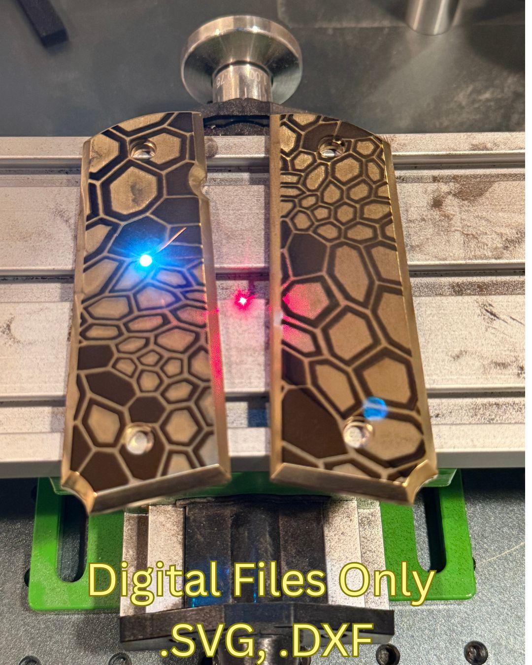 Digital Laser Engraving File Kryptek Camo-patterned 1911 Grips .svg ...
