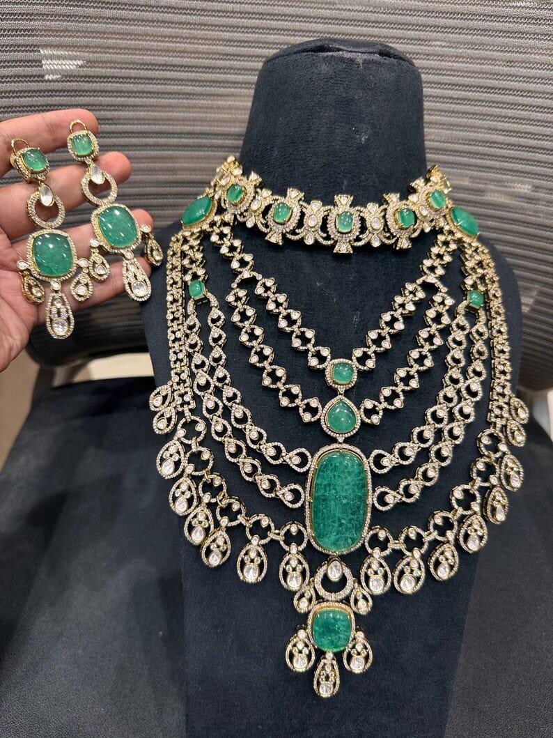 Diljit Dosanjh Met Gala Look Inspired Grand Uncut Kundan Long Necklace ...