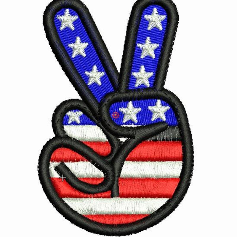 Peace Sign Applique - Etsy