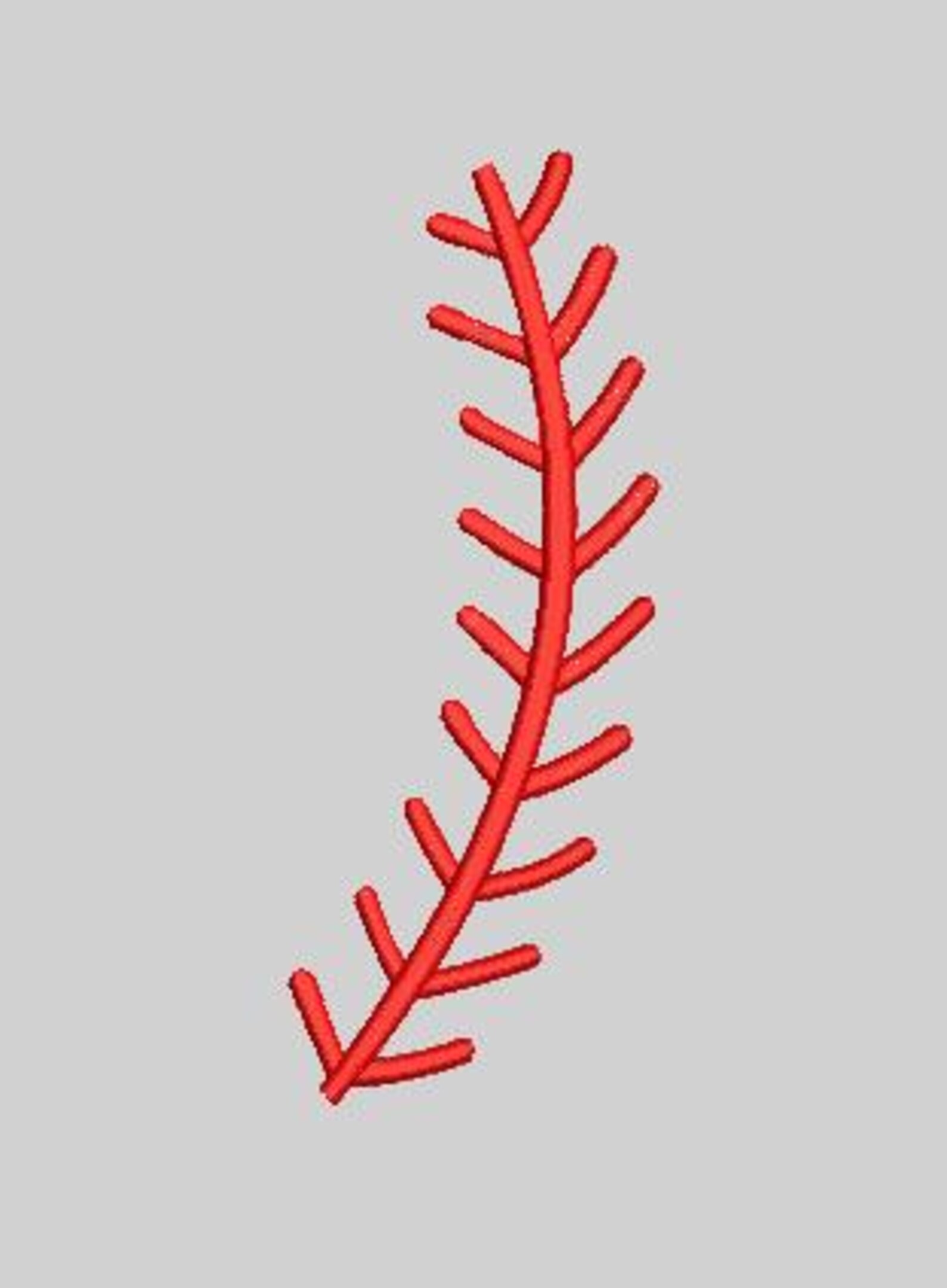 Baseball Seam Embroidery Design | 9 Branch Stitch Pattern | Sports ...