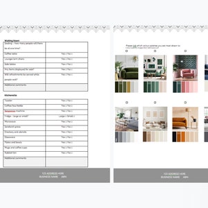 Client Questionnaire Enquiry Form | CUSTOMISABLE | Interior Design ...