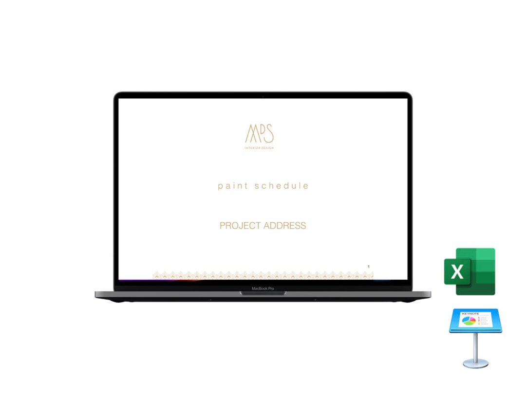 Paint Schedule Template CUSTOMISABLE Interior Designer/decorator ...