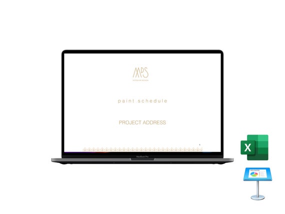 Paint Schedule Template CUSTOMISABLE Interior | Etsy