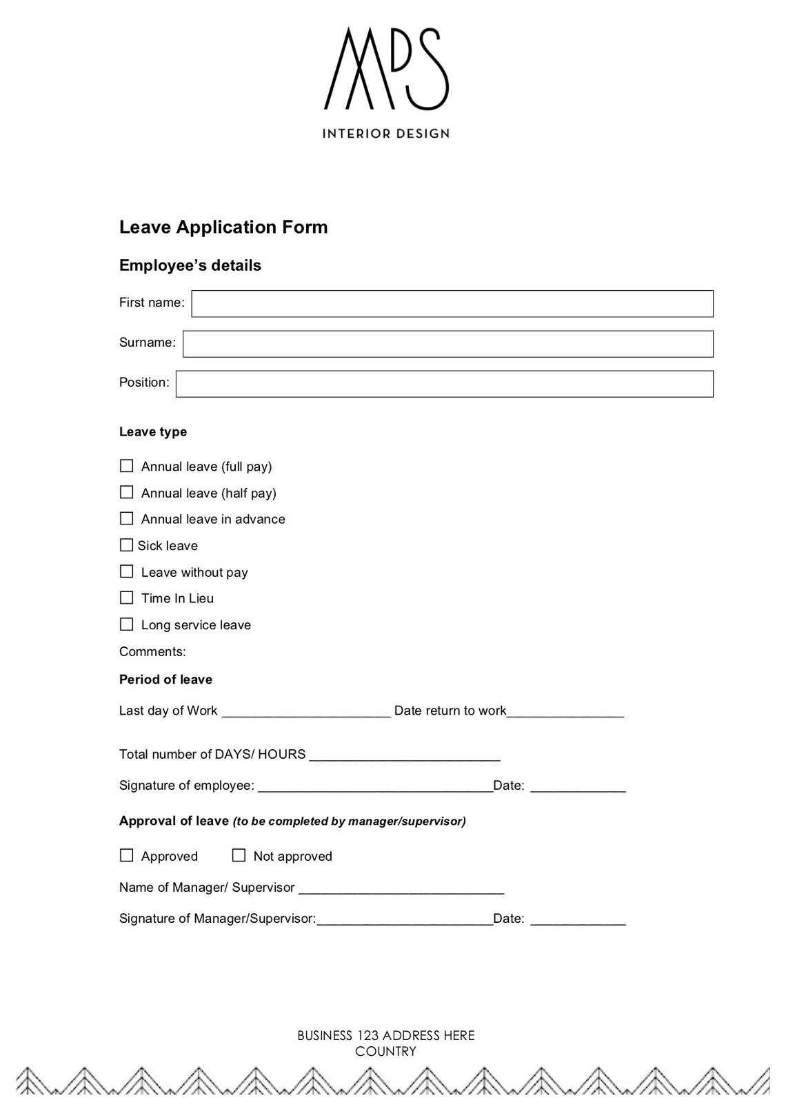Staff Leave Request Form: Customizable Time-off Template (printable ...